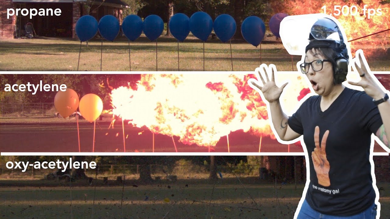 OXY-ACETYLENE Chain Reaction! - YouTube