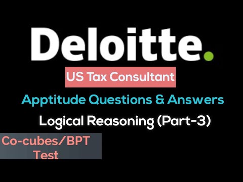 Deloitte Aptitude Test Question & Answer Logical Reasoning-Part-3 ...