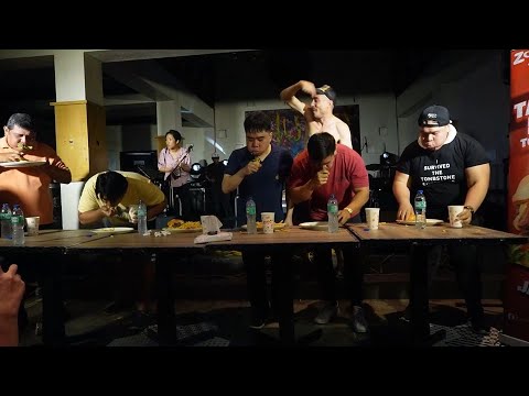 Five competitive Eaters do a challenge on a book launch! | Zarkman ...