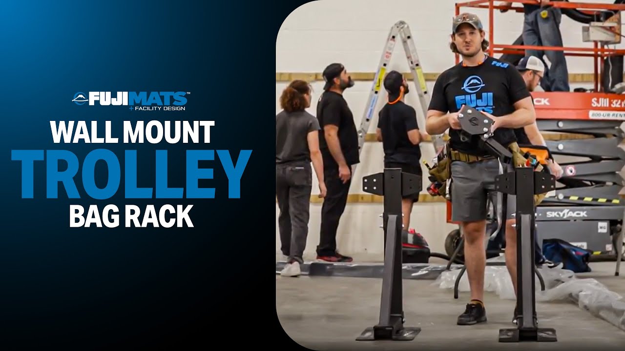 Wall Mount Trolley Bag Rack - YouTube