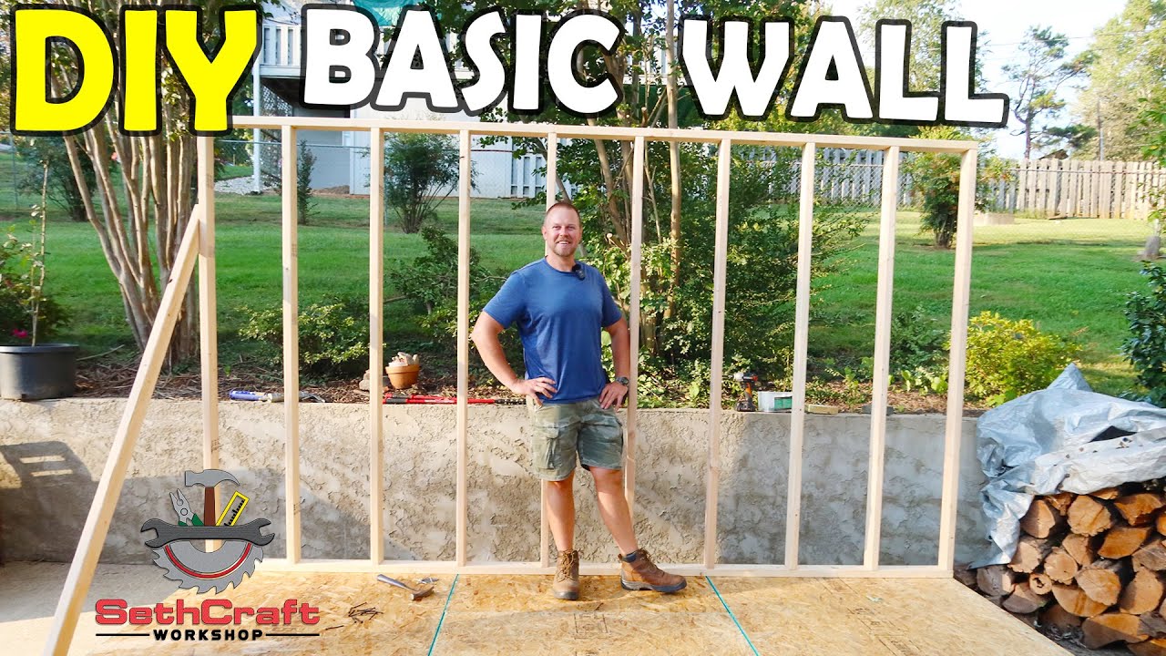 How to build a Basic Wall 10x12 Shed - YouTube