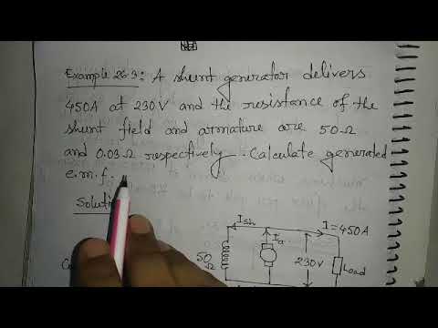Some Mathematical examples of DC Generator - YouTube
