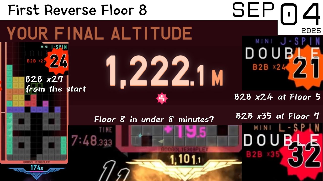 First reverse mode Floor 8 (Loaded Dice 1,222.1 meters) - YouTube