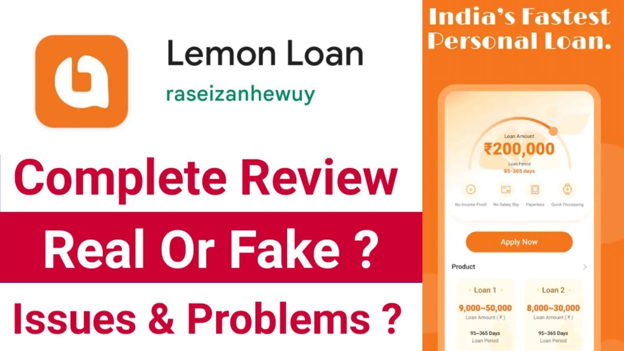 Lemon Loan App Review | Lemon Loan App Real Or Fake ? Lemon Loan App Full Details | Safe Or Not ...