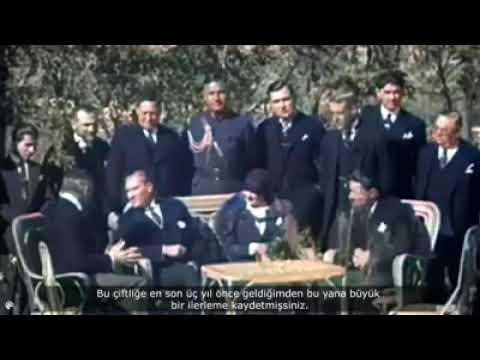 1930 da Atatürk, Fransız Film Arşivinden Alınan Renklendirilmiş Filmi