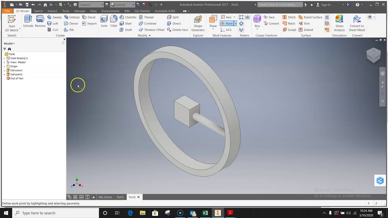 3D Circular Pattern - YouTube