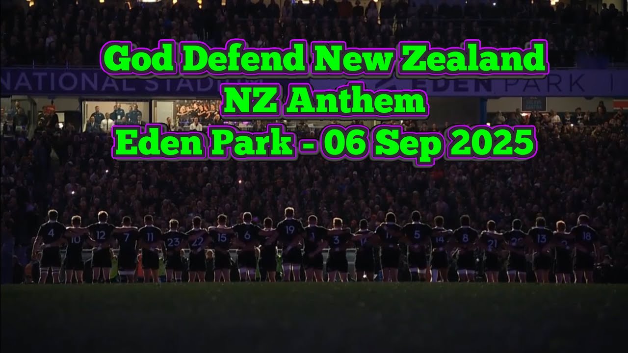 God defend New Zealand - NZ National Anthem - All Blacks vs Springboks ...