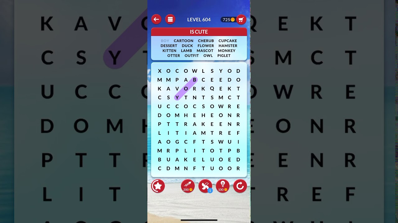 Wordscapes Search Level 604 - YouTube