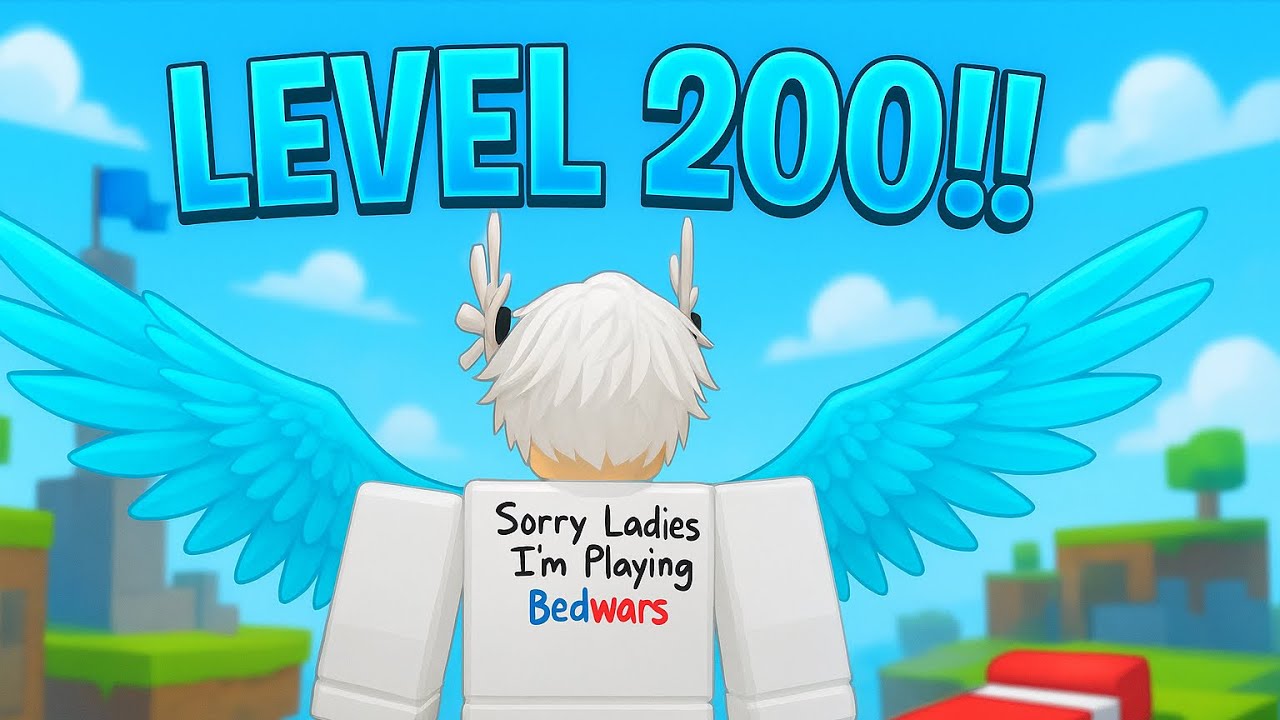 Getting PLAYER LEVEL 200 in Roblox Bedwars.. - YouTube