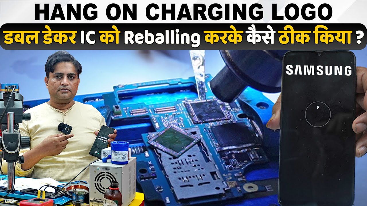 Double Decker IC Reballing 👍 Mobile Hang on charging logo problem ...