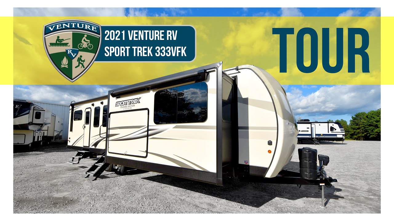 2021 Venture RV Sport Trek Touring Edition 333VFK Front Kitchen Camper ...