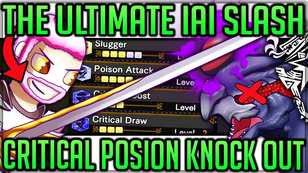 Critical Knock Out Best Long Sword Build - Best Iai Slash - Monster ...