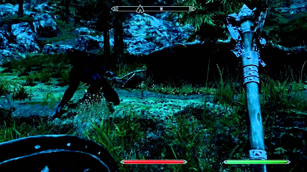 Skyrim Werewolf Pack Attack - YouTube