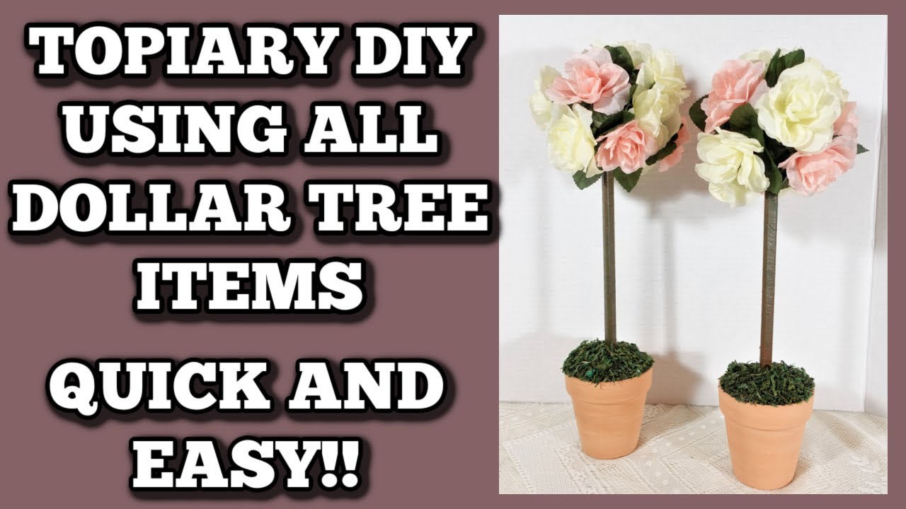 TOPIARY DIY DOLLAR TREE - YouTube