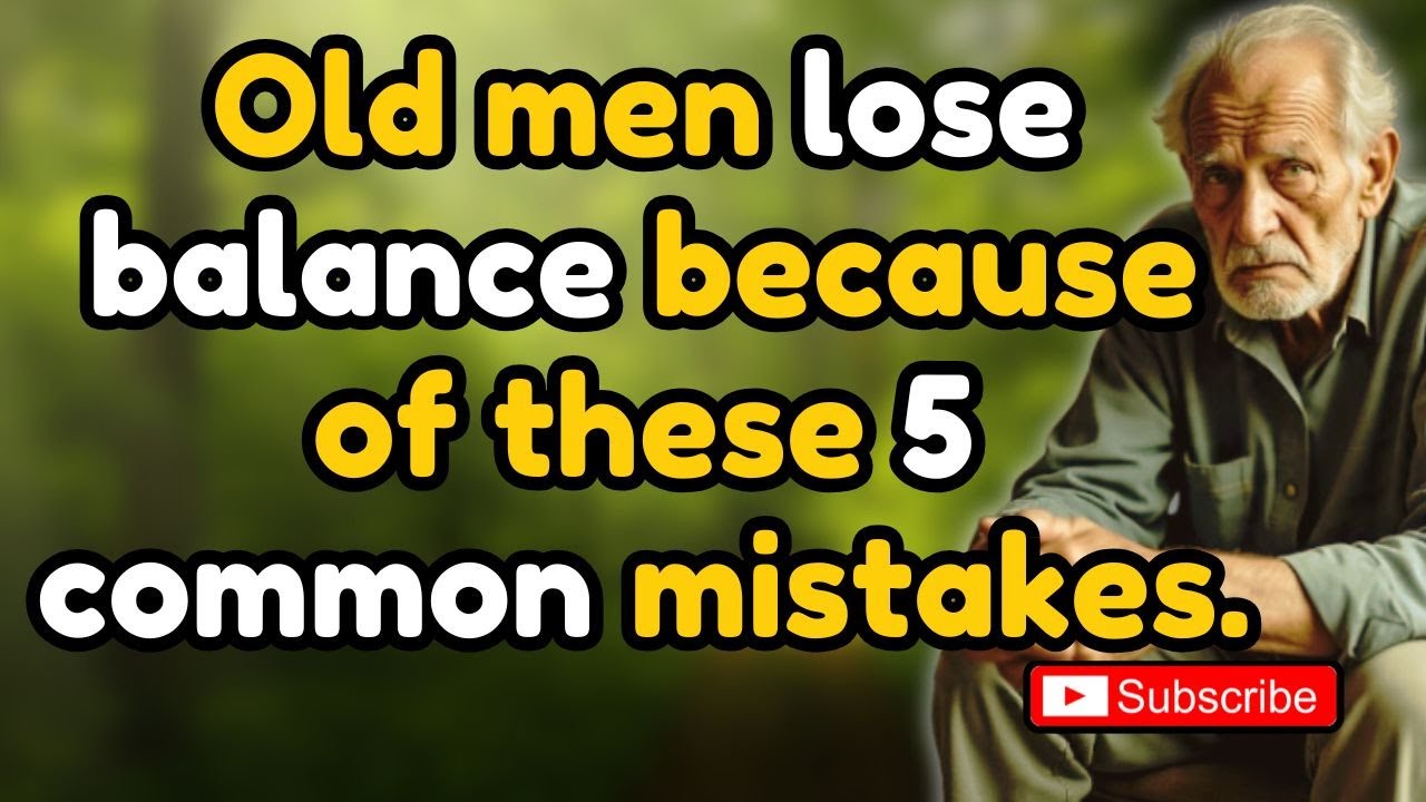 Old men lose balance because of these 5 common mistakes – How to ...