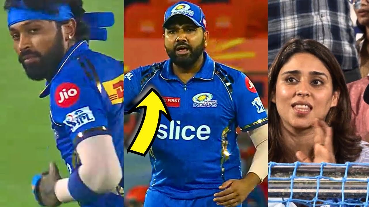 Ritika sajdeh was seen happy when rohit sharma was scolding hardik ...