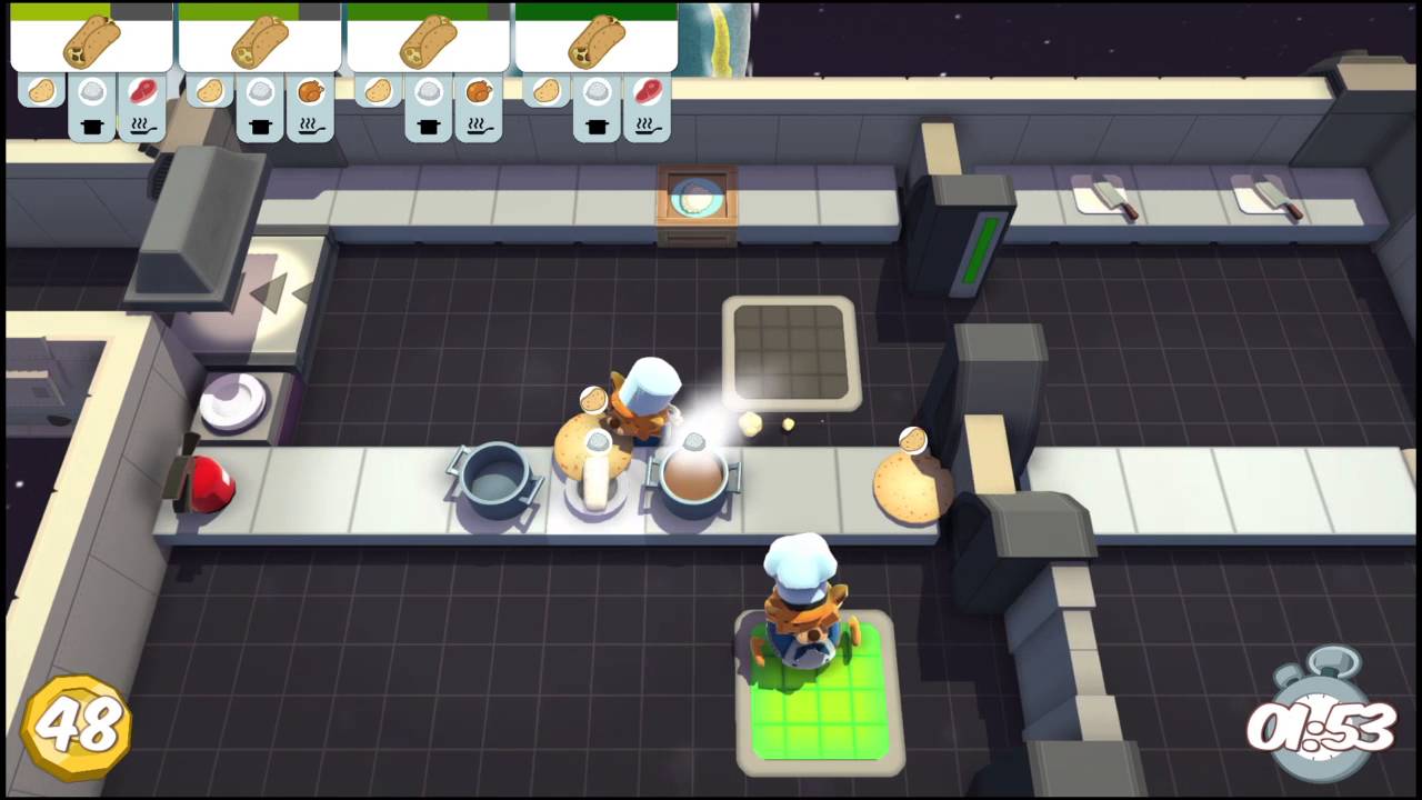 Overcooked, level 5-3, singleplayer, 3 stars - YouTube