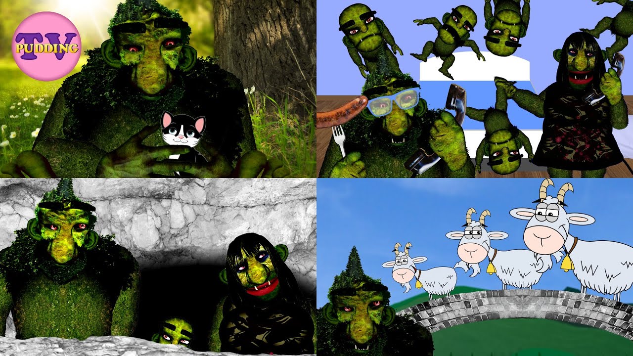 Trollsanger - Olle Bolle, Bukkene Bruse m.m. | Norske barnesanger med animasjon - YouTube