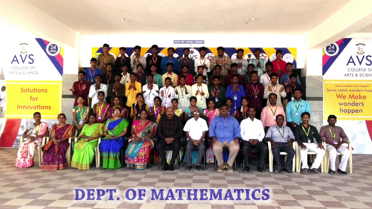 DEPARTMENT OF MATHEMATICS | AVS COLLEGE OF ARTS & SCIENCE -2020 SALEM ...