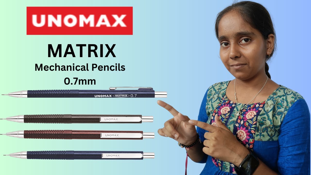 Unboxing a new mechanical pencil: unomax matrix a video review - YouTube
