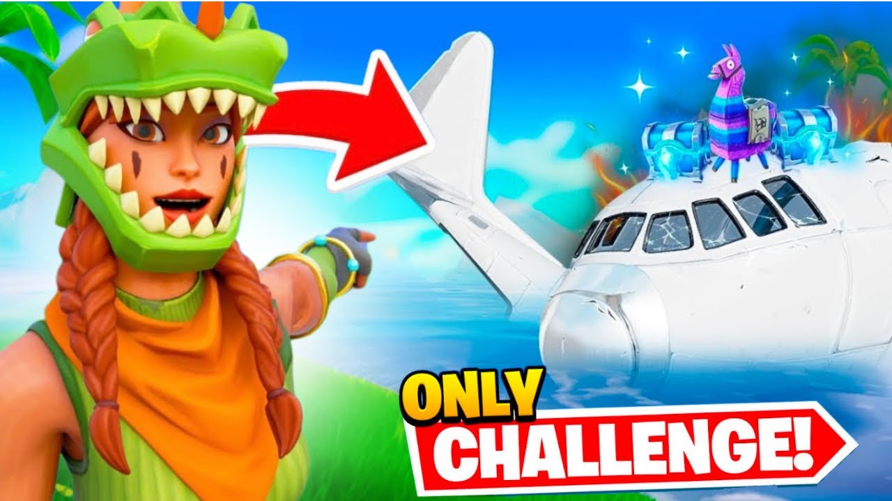 The PLANE CRASH LOOT *ONLY* Challenge in Fortnite chapter 6 - YouTube