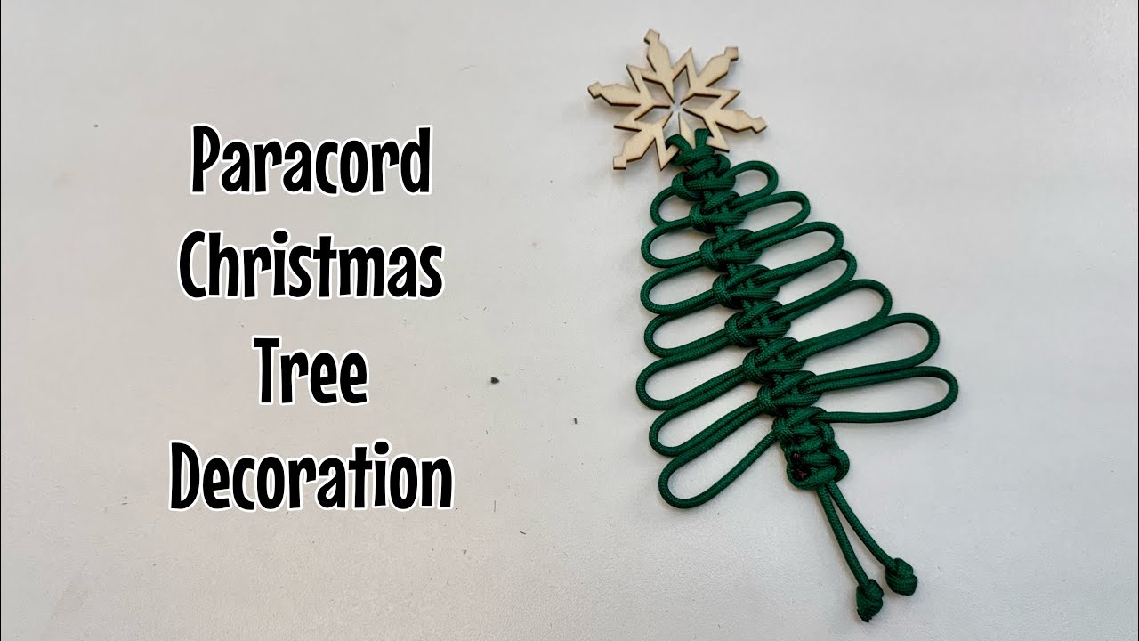 How to make a simple paracord Christmas tree decoration 🎄 - YouTube