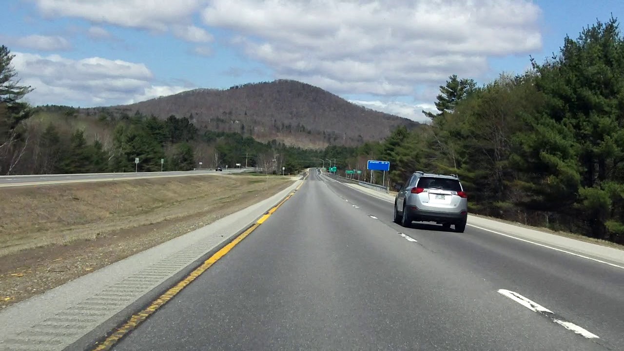 Interstate 93 - New Hampshire (Exits 27 to 30) northbound - YouTube