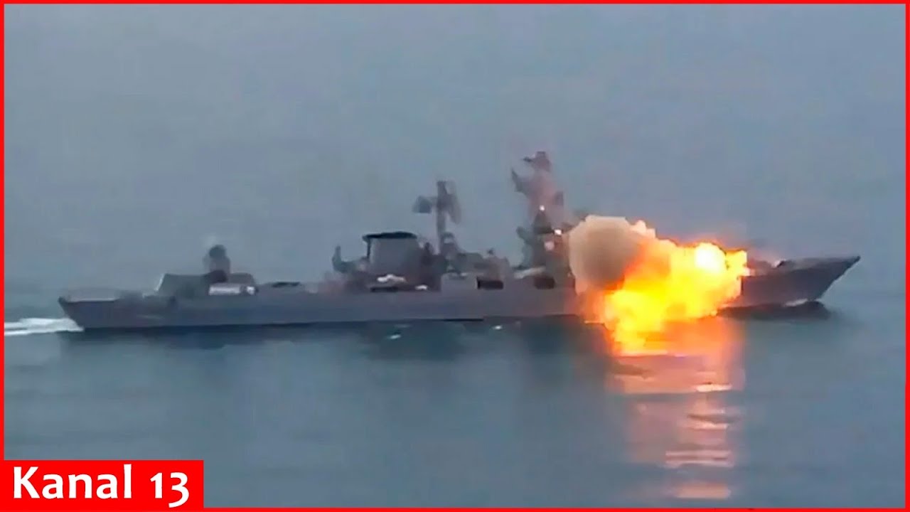 Russia was forced to dismantle Minsk ship struck by Ukraine - YouTube