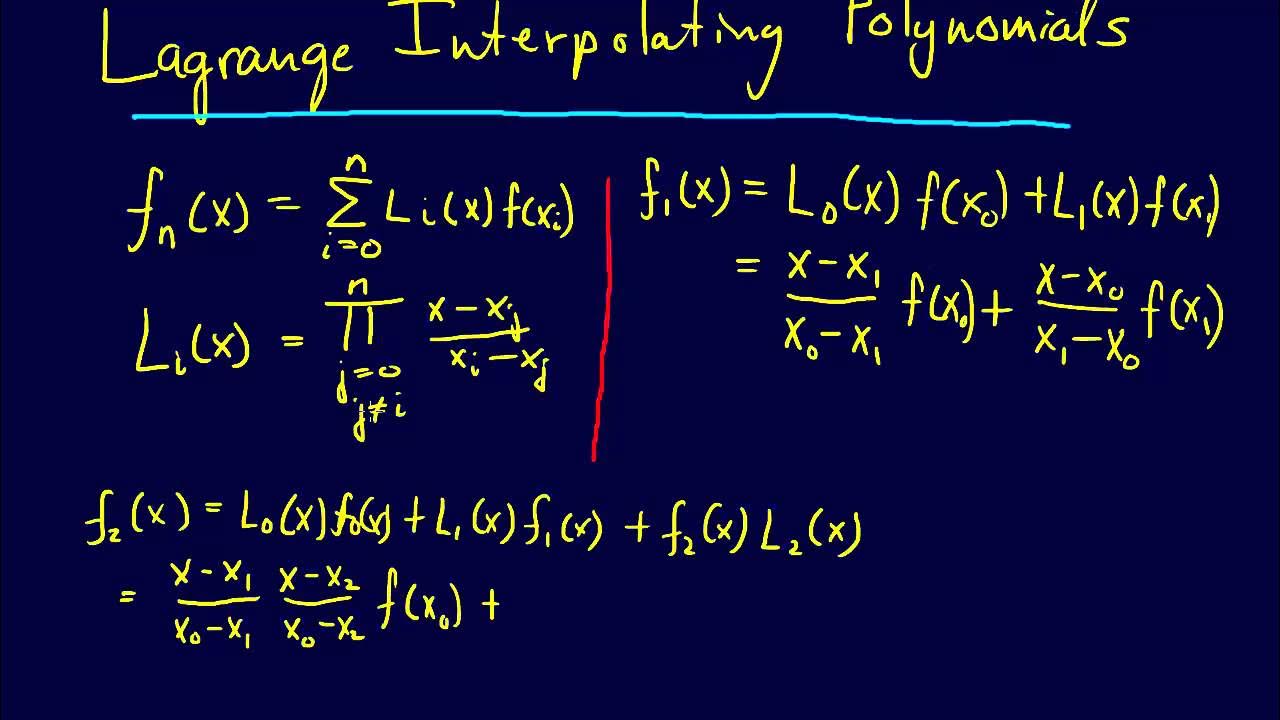 5.2.5-Curve Fitting: Lagrange Interpolating Polynomials--Quadratic ...