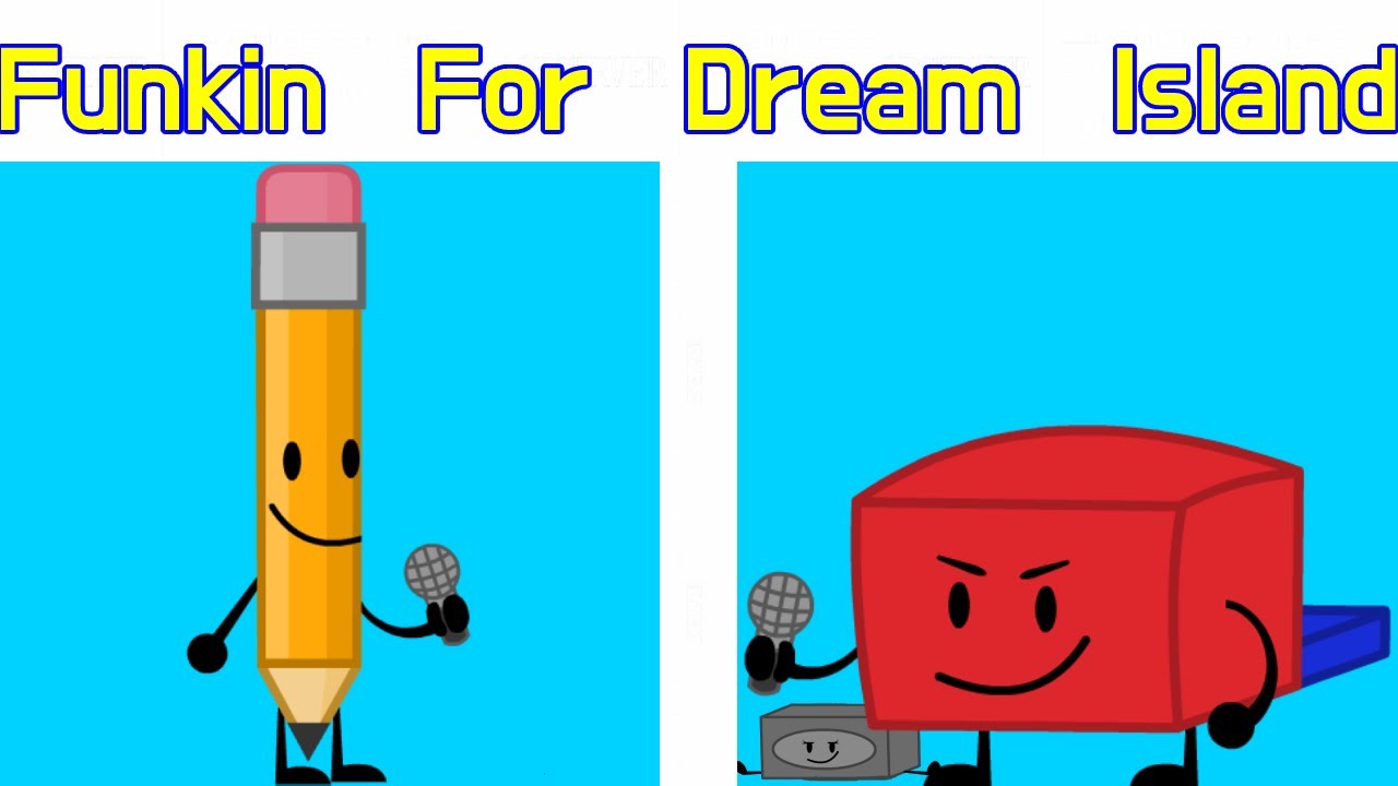 Friday Night Funkin' Vs Pencil | Funkin' For Dream Island DEMO (FNF Mod ...