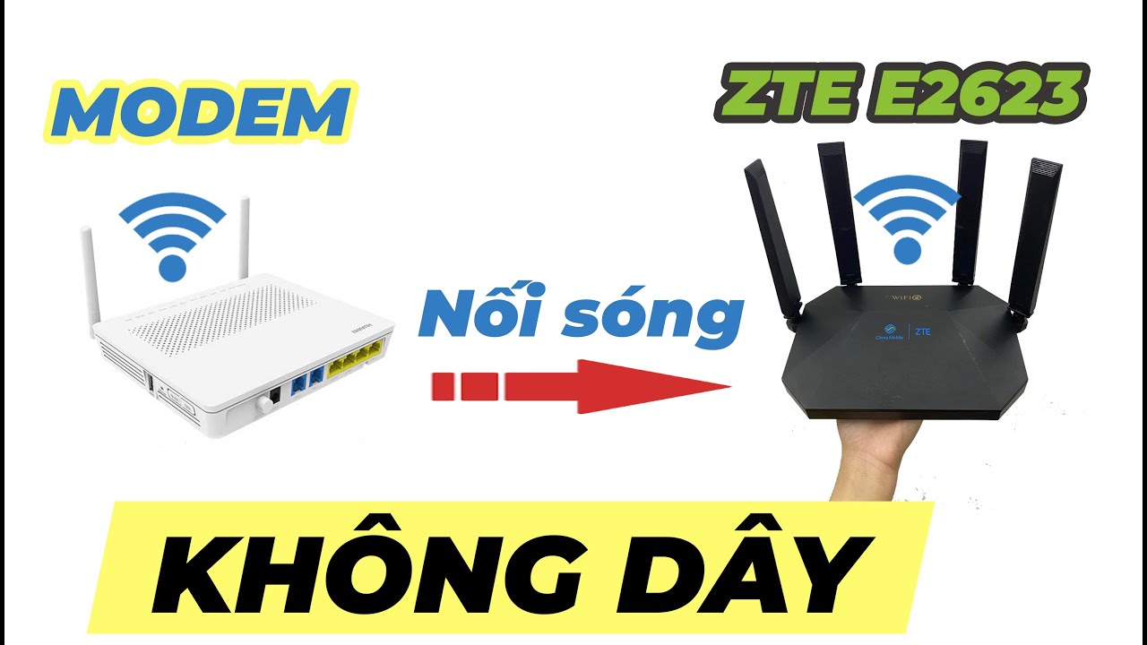 Hướng dẫn kết nối không dây ZTE E2623 với modem nhà mạng | Thiết lập ...