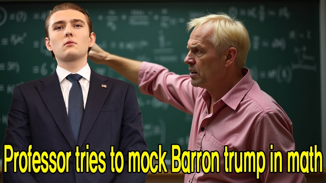 Professor tries to mock Barron trump in math – not knowing that Barron ...