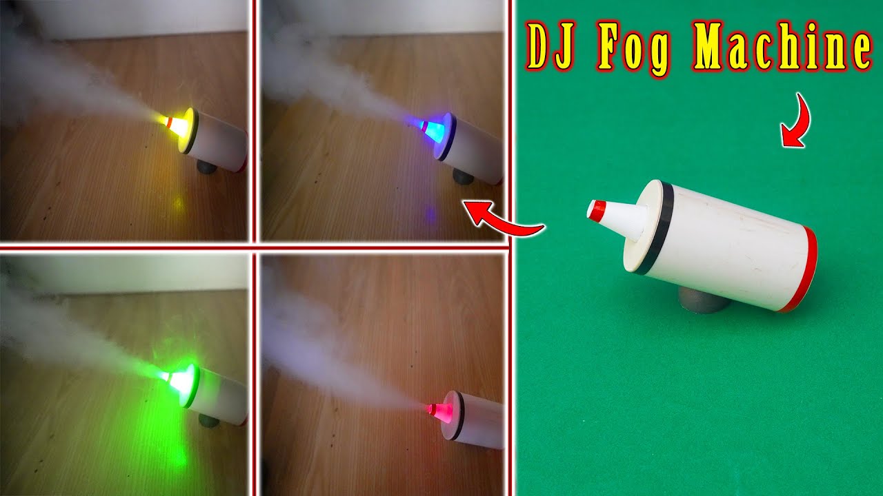 How To Make Mini DJ Fog Machine At Home | Homemade Smoke Machine | Mini ...