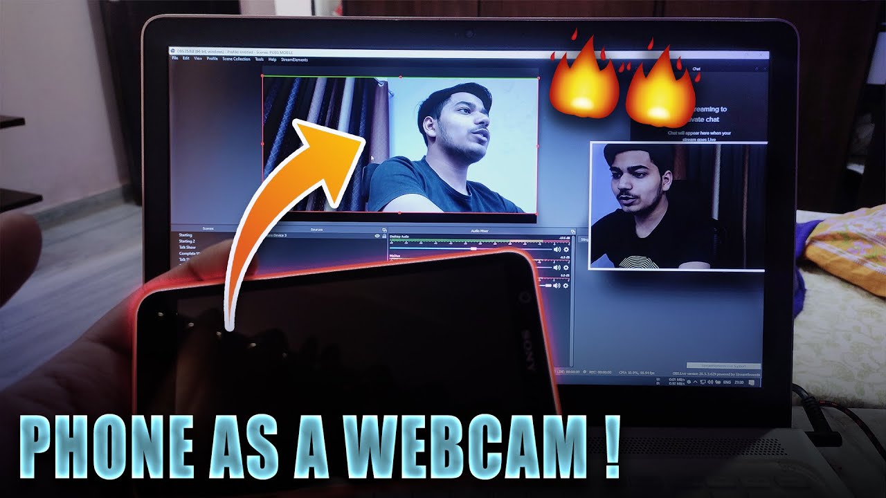 How To Use Phone's Camera As A Webcam For PC | Using USB Or Wifi | MR ...