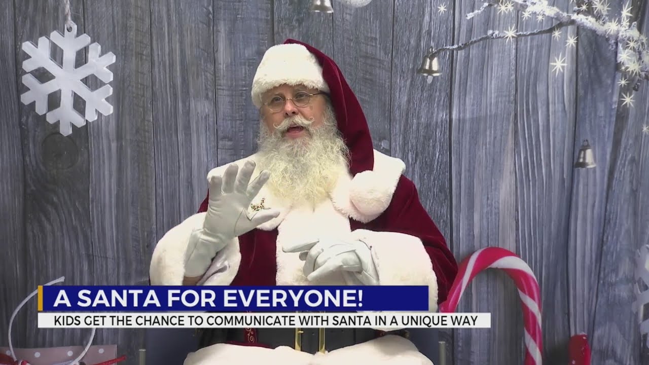 Kids get chance to communicate with Santa in unique way - YouTube