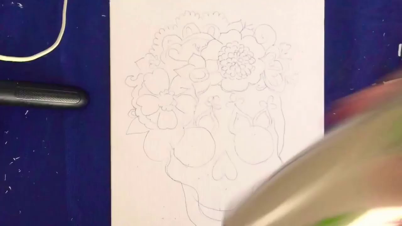 Como fijar un dibujo antes de pintar con acrilicos u oleos - YouTube