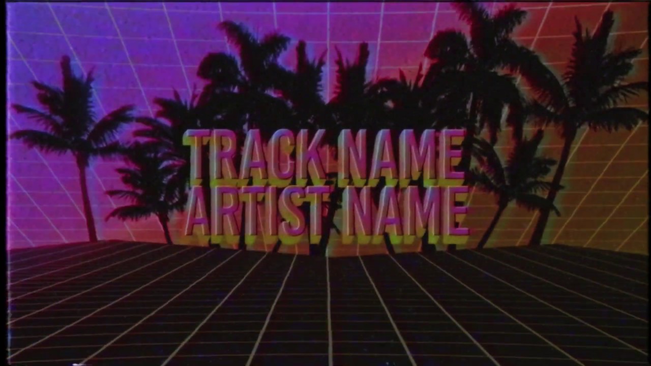 Retro Palm Visualizer (Create music visualizer with vidsbeats.) - YouTube