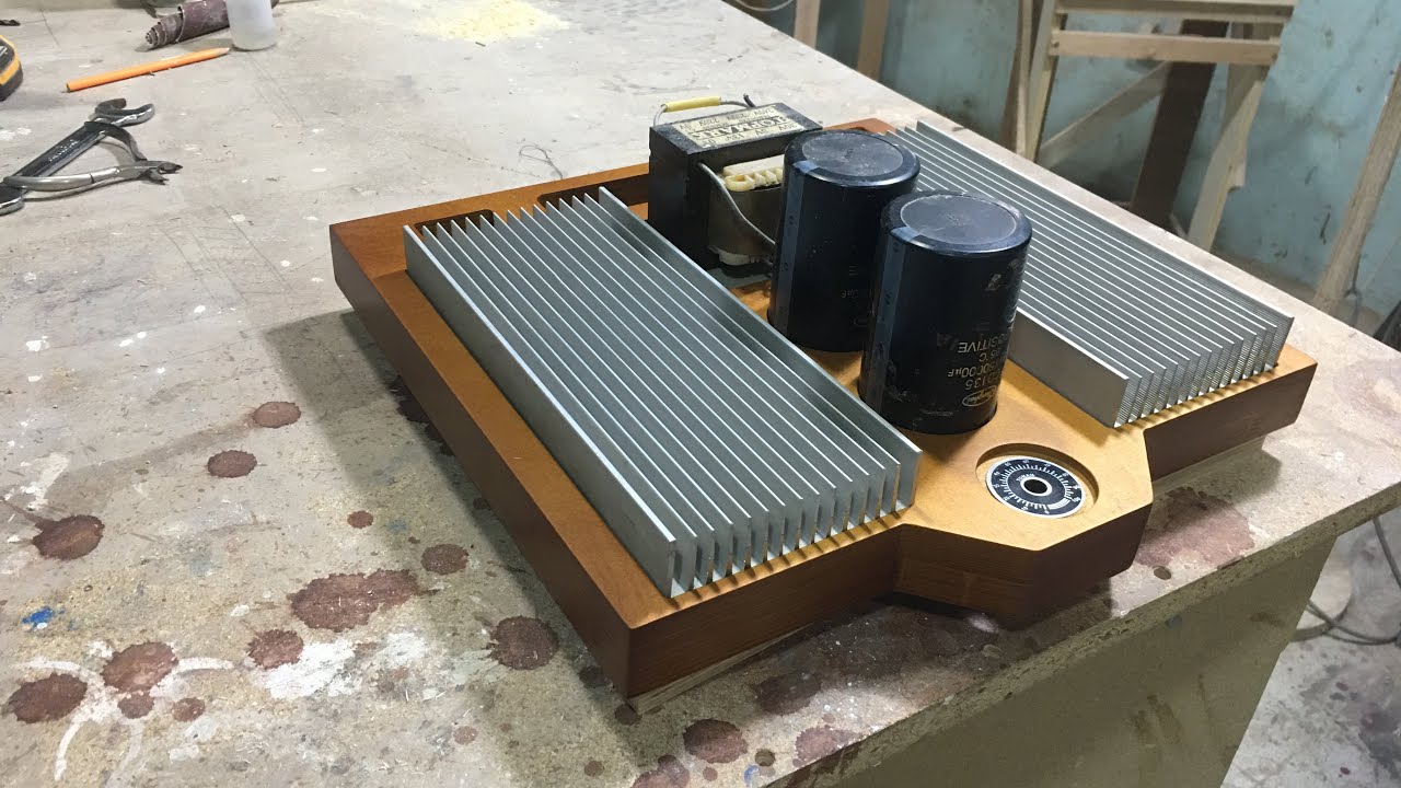 Chassis for class A amplifier - YouTube