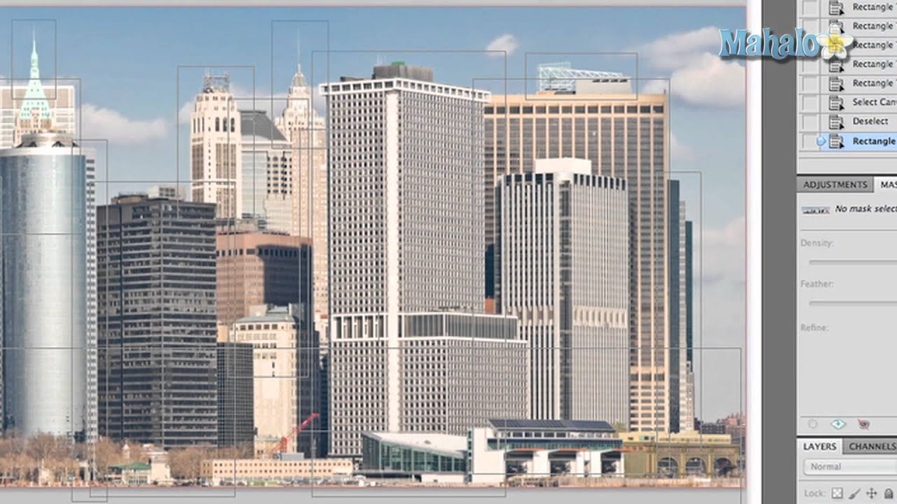 Photoshop Tutorial - Masking the Cityscape - YouTube