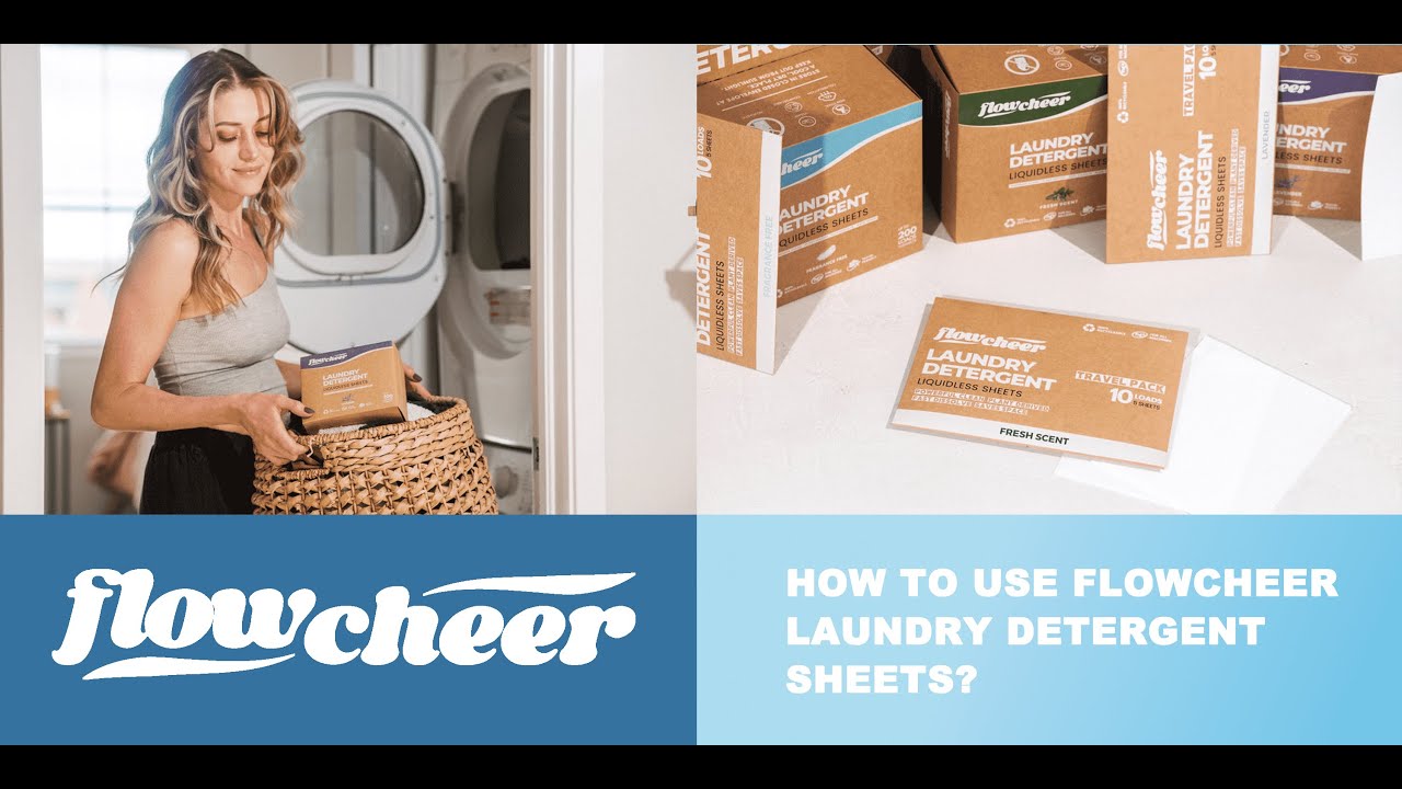 HOW TO USE FLOWCHEER LAUNDRY DETERGENT SHEETS? #clean #ecofriendly # ...