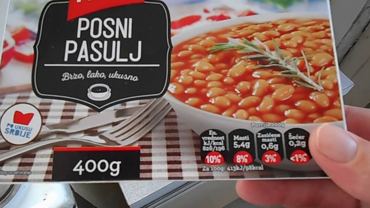 kako se sprema posni pasulj - YouTube