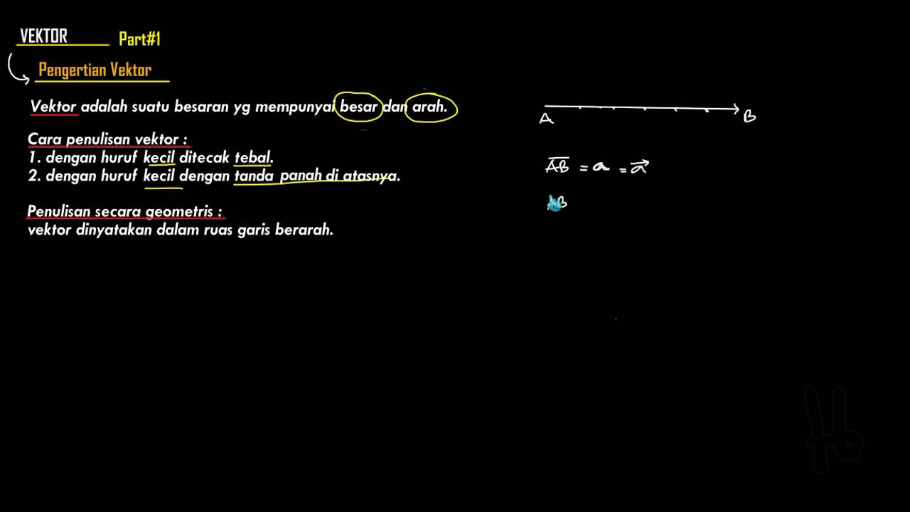 vektor ( pengertian vektor ) - YouTube