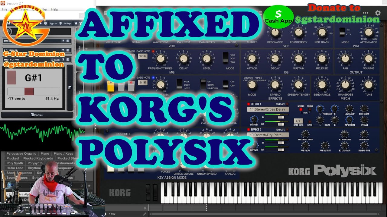 Sound Design Session: Synthesizing a Bass in Korg Polysix VST - YouTube