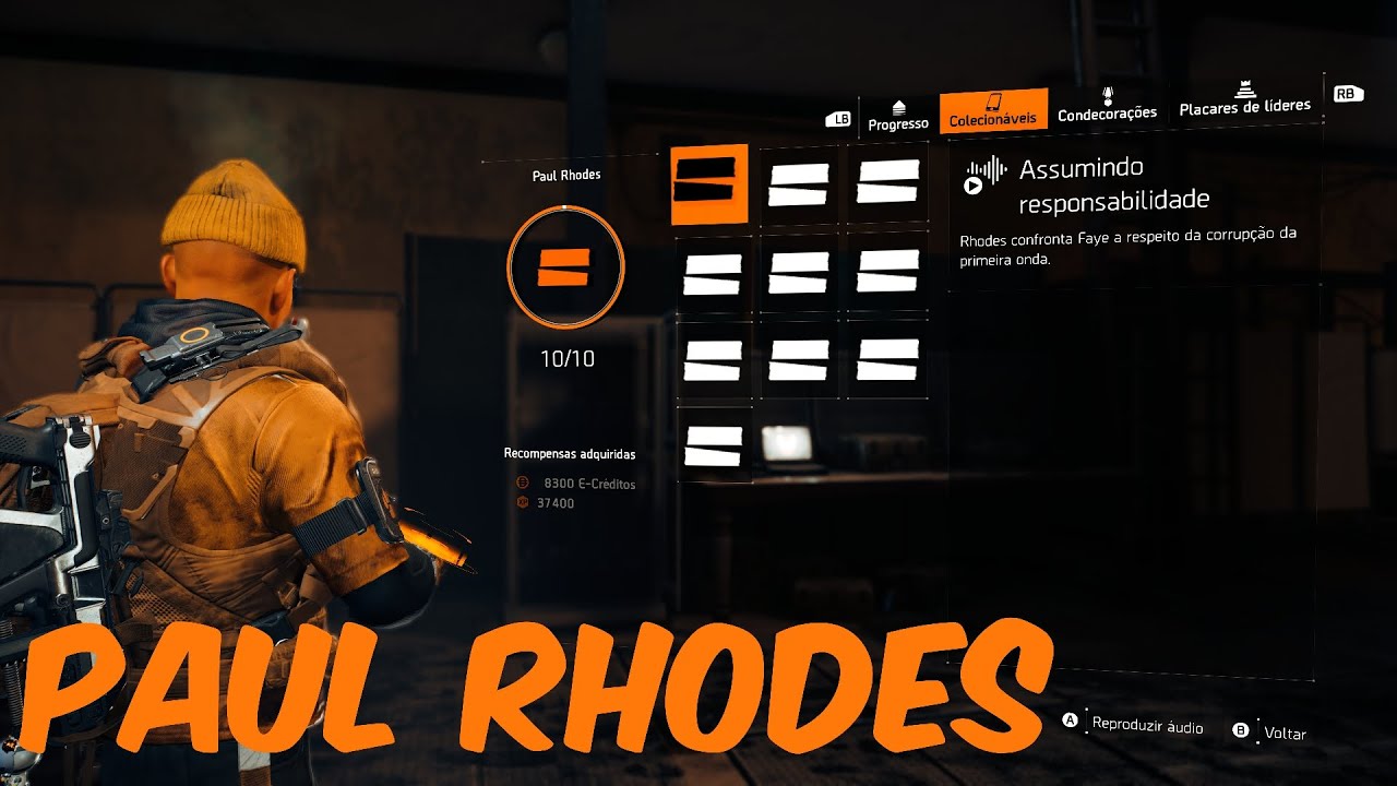 colecionáveis The division 2 paul rhodes - YouTube