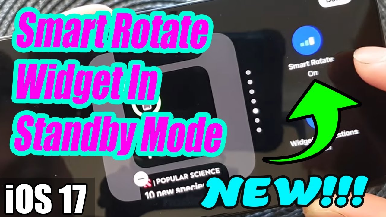 iPhone 15/15 Pro Max: How to Turn On/Off Smart Rotate Widget In Standby ...