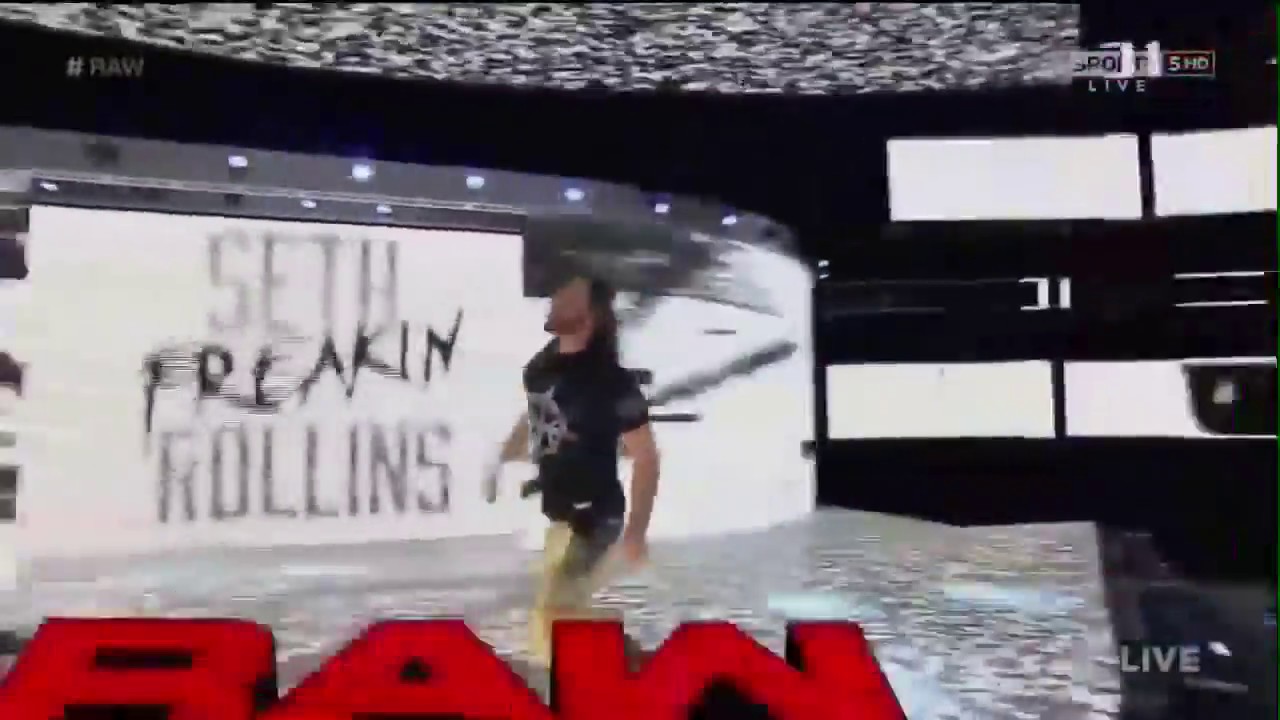 Seth Rollins Kingslayer Entrance - Raw - YouTube