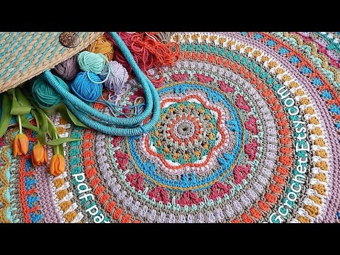 Free Crochet Granny square Rug Patterns Easy tutorial Unique ideas ...