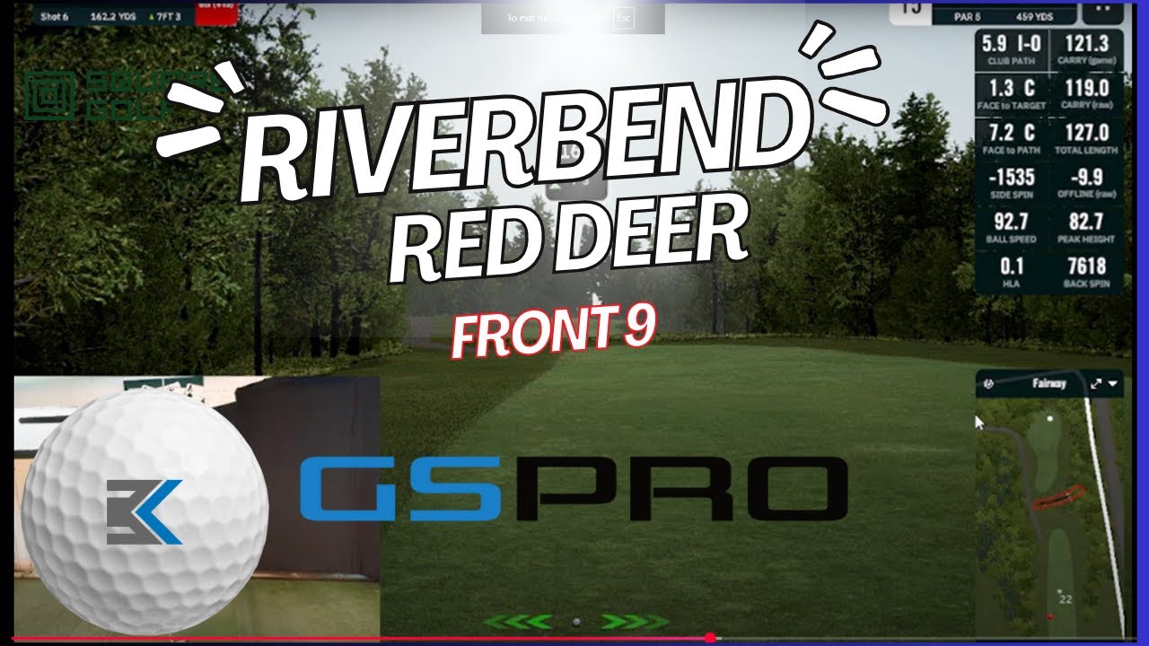 GSPro - Square Golf - Riverbend Golf Course - 18 Hole Gameplay - Front ...