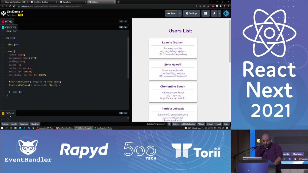 Amit Sheen - React problems, CSS solutions | ReactNext 2021 - YouTube