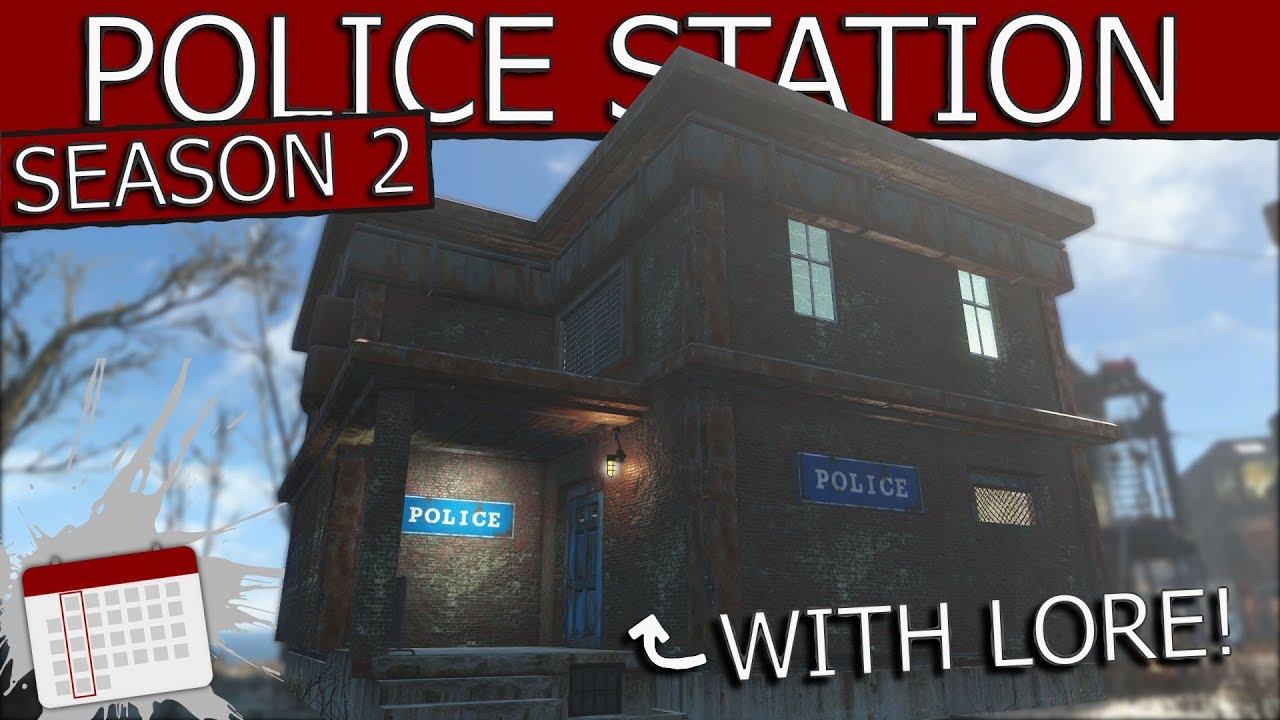 Fallout 4 Settlement Building - Police Station (With Lore) - YouTube